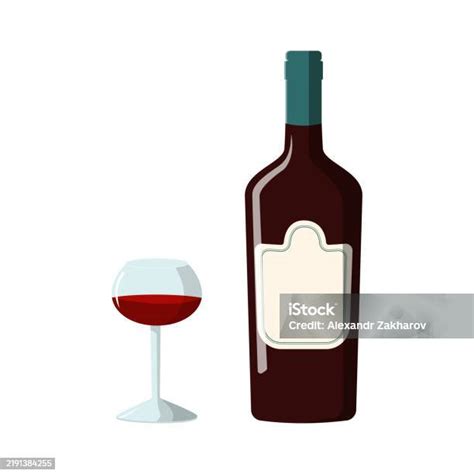 흰색 배경에 레드 와인과 함께 유리와 병의 벡터 세트 평면 그림 0명에 대한 스톡 벡터 아트 및 기타 이미지 0명 개념 개체 그룹 Istock