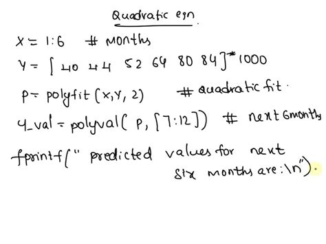 Solved A Matlab Code Required For The Image Shown Use Whatever Data U Like But Make Sure The