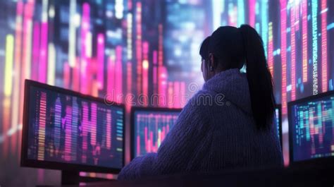 Scientists Computing Analyzing And Visualizing Complex Data Sets On Computers Application