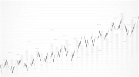 Premium Vector Financial Chart Background With Uptrend Line Graph Business Candle Stick Graph