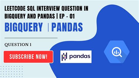 Leetcode Medium Sql Question Bigquery Pandas Ep 01 Youtube