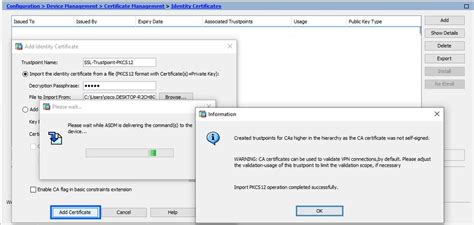 Install And Renew Certificates On Asa Managed By Asdm Cisco