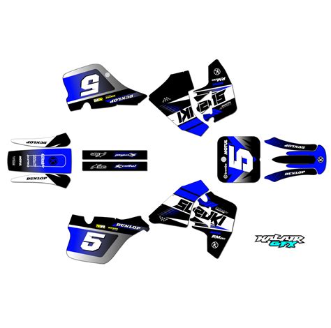 Suzuki Rm250 1989 1992 Turbo Series Graphics Kits Kalairgfx