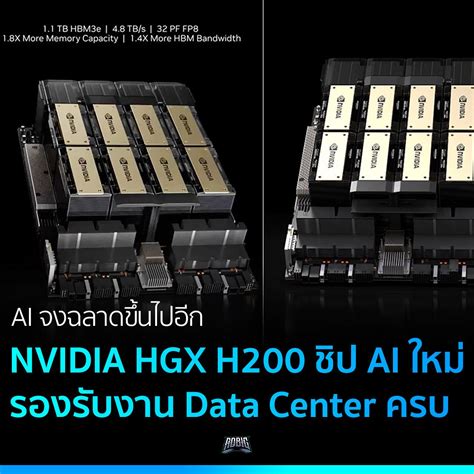 AI จงฉลาดขนไปอก NVIDIA HGX H200 ชป AI ใหม รองรบงาน Data Center ครบ ADBIG