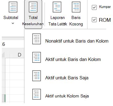 Memperlihatkan Atau Menyembunyikan Subtotal Dan Total Di PivotTable Dukungan Microsoft