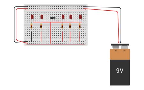 Circuit Design 5 Leds Y Un Deslizante Tinkercad Circuit Design 5 Leds Y Un Deslizante Tinkercad