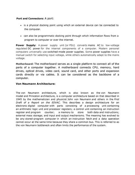 Basic Of Computer Hardware Notes LearnPick India
