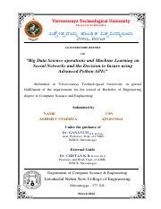 Internship Report Big Data Science Machine Learning Operations Course Hero