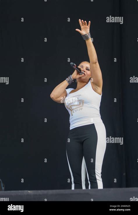 Cheryl James Of Salt N Pepa Live On Stage On Day 2 At Wireless Festival On 5th July At Perry