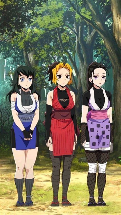 Suma Makio And Hinatsuru Kny Redesign Em 2024