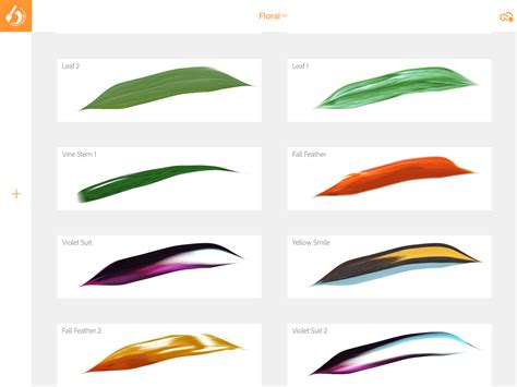 Adobe Brush Floral Experiment On Behance