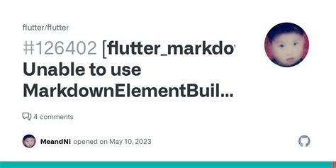 [flutter markdown] unable to use markdownelementbuilder to act on img