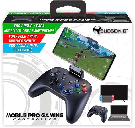 Subsonic Wireless Bluetooth Controller With Vibration Gyroscope Programmable Rear Buttons