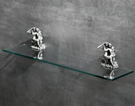 Silver Lovers Glass Shelf Royal Toiletry Global