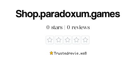 Shop.paradoxum.games - Ask Question