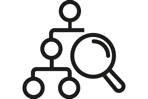 Data Structure Line Icon Information T Graphic By Pchvector