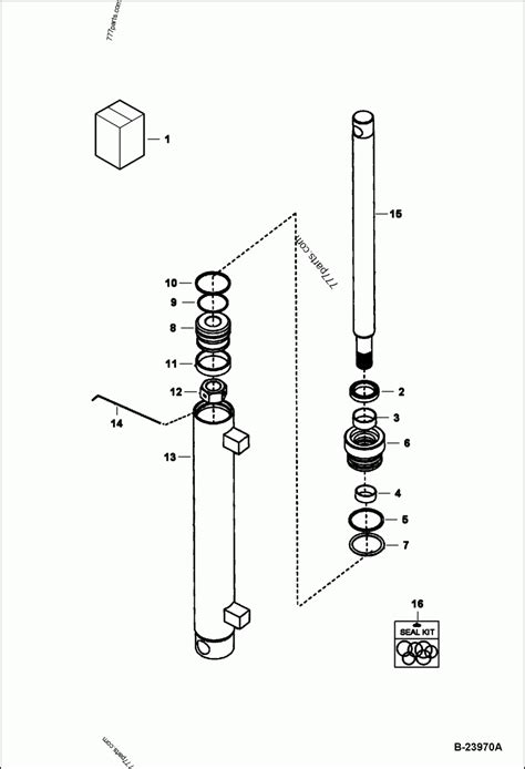 Backhoe TB Stabilizer Cylinder Attachments Bobcat Backhoe Compact