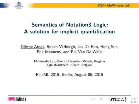 Ruleml2015 Semantics Of Notation3 Logic A Solution For Implicit Quantification Pdf