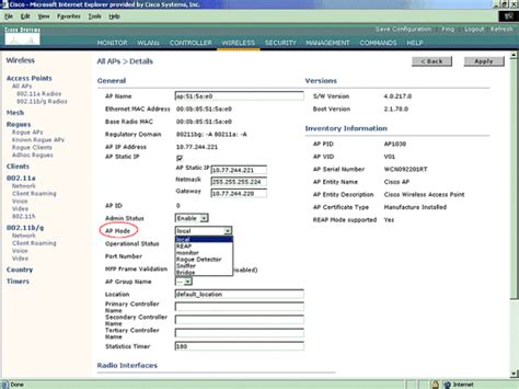 Rogue Detection Under Unified Wireless Networks Cisco