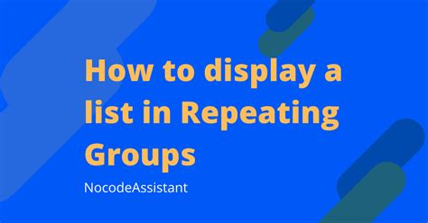 recursive repeating group plugins bubble forum