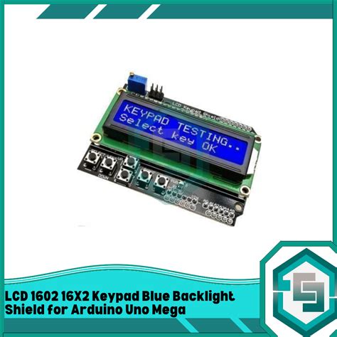 Jual Lcd 1602 16x2 Keypad Blue Backlight Shield For Arduino Uno Mega
