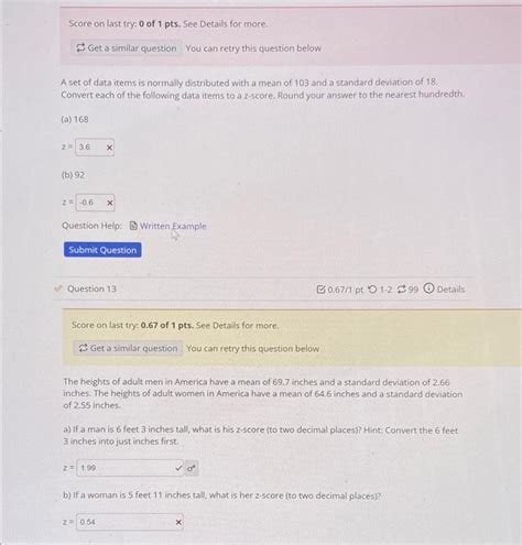 Solved A Set Of Data Items Is Normally Distributed With A