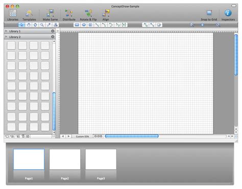 conceptdraw samples software development — graphic user interface