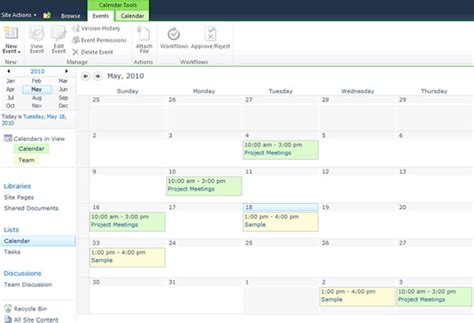sharepoint 2010 calendar overlays joseph velliah