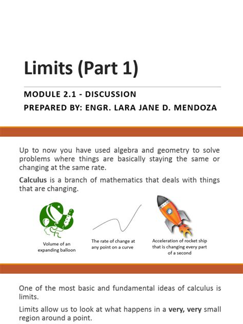 Lesson 2 Limits Pdf Function Mathematics Area