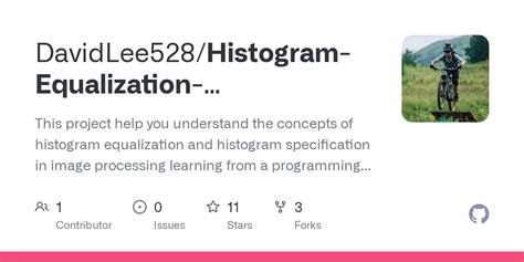 Github Davidlee528histogram Equalization Specification Demo This