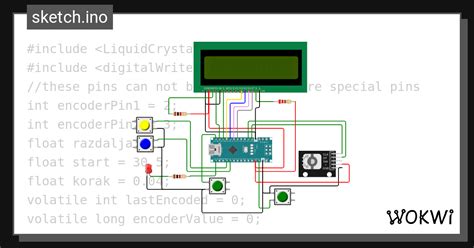 Enkoder Miza V2 Wokwi Esp32 Stm32 Arduino Simulator