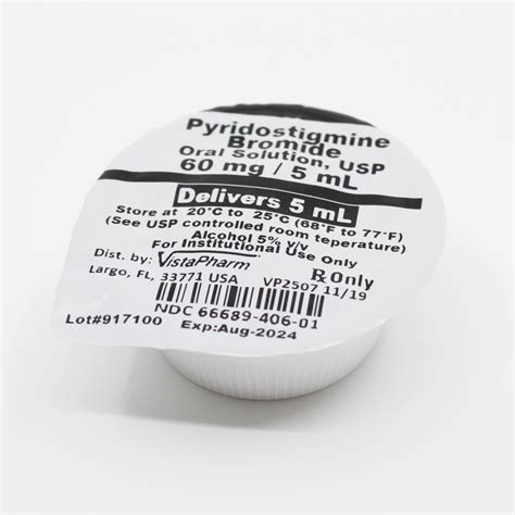 Pyridostigmine Bromide Oral Solution Usp Pai Pharma