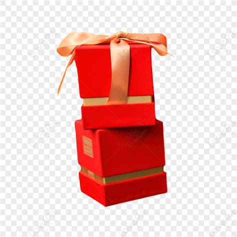 두 개의 작은 빨간색 선물 상자반지리본