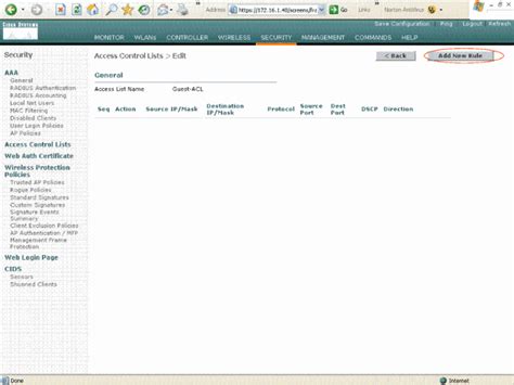 Configure Acls On Wireless Lan Controller Example Cisco