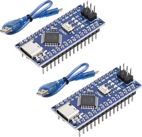 Luirsay 2pcs Nano V30 Board Atmega328pch340g Chip Microcontroller Kit Compatible