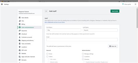 Full Tutorial Of How To Add An Admin User To Shopify Store