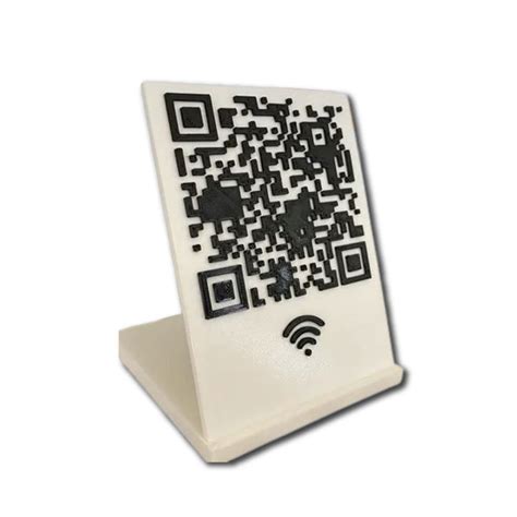 3d Printed Custom Qr Code Sign Wifi Etsy