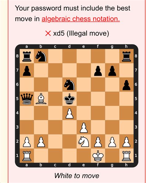 Your Password Must Include The Best Move In Algebraic Chess Notation ×