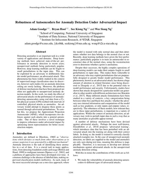 Robustness Of Autoencoders For Anomaly Detection Under Adversarial