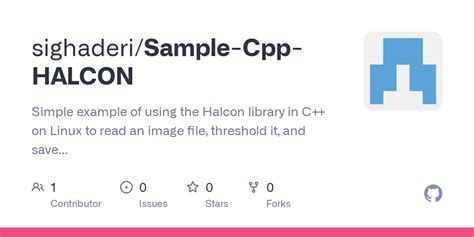 Github Sighaderisample Cpp Halcon Simple Example Of Using The