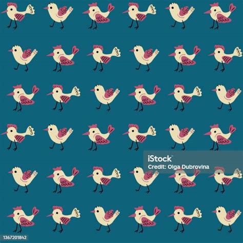 귀여운 만화 새의 원활한 패턴 종이 벽지 및 가정용 섬유 디자인을위한 벡터 인쇄 귀여운에 대한 스톡 벡터 아트 및 기타 이미지