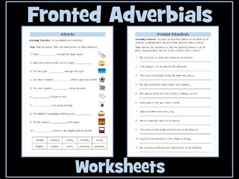 Fronted Adverbials Inspire And Educate By Krazikas
