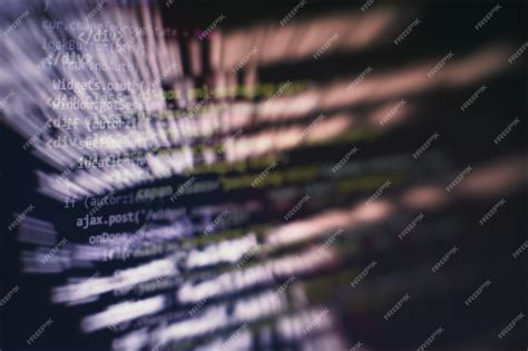 premium photo closeup developing programming and coding technologies