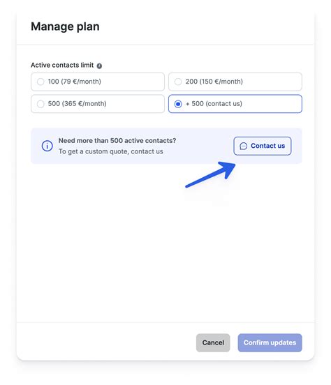 Manage Your Subscription Pricing Per Monthly Active Contacts