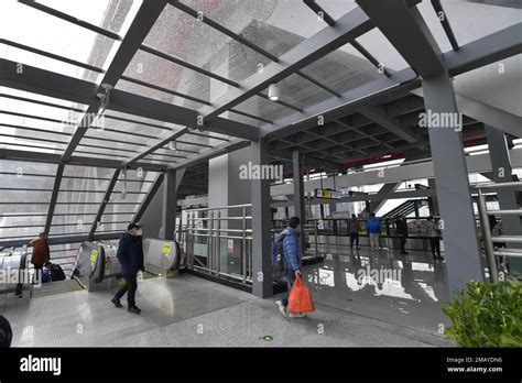 The First Rail Station Built On The River Crossing Bridge Zengjiayan Station Of Chongqing Rail