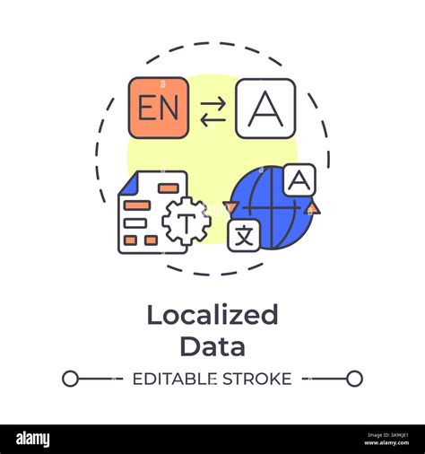 Localized Data Multi Color Concept Icon Stock Vector Image And Art Alamy