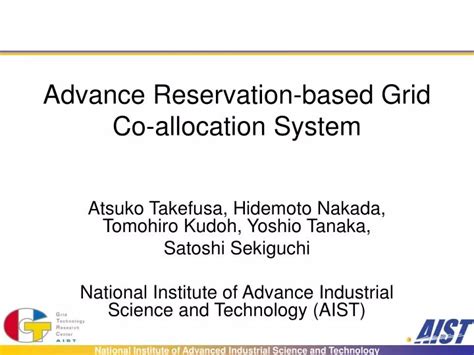 Ppt Advance Reservation Based Grid Co Allocation System Powerpoint