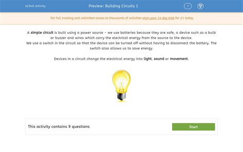 Building Circuits 1 Worksheet Edplace