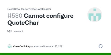 Cannot Configure Quotechar · Issue 580 · Exceldatareaderexceldatareader · Github