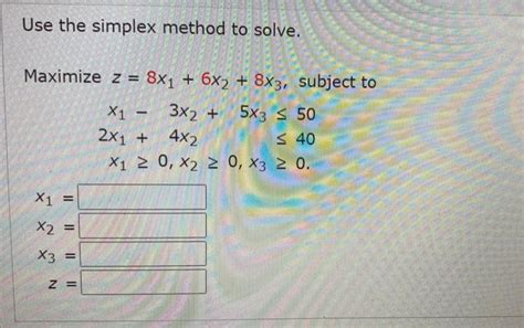Solved Determine The Pivot Element In The Simplex Tableau Chegg